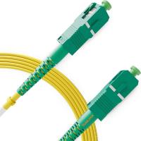 China SC APC Duplex Single Mode Fiber Optic Patch Cord 1M Length Low Insertion Loss ≤0.3dB for sale