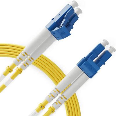 China 3.0mm SC APC Duplex single mode patch cord 1M Length less than 0.3dB for sale
