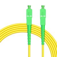 China SC APC to SC APC Singlemode Simplex 3m LSZH Fiber Optic Patch Cord ≤0.3dB for sale