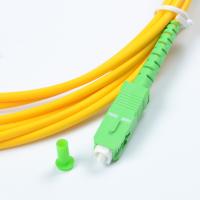 China SC APC to SC APC Singlemode Simplex 3m LSZH Fiber Optic Patch Cord ≤0.3dB for sale