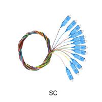 China SC UPC FC LC SM G652D G657A Fiber Optic Patch Cord Cable 12 Core Single Mode for sale