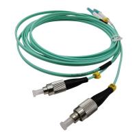 China OM3 LC UPC to FC UPC Duplex Patch Cord 2.0mm LSZH 10G Multimode Fiber Optic Cable for sale