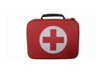 China First Aid Custom EVA Case Red Waterproof Smooth PU Fabric 220*170*68 MM with Handle for sale