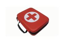 China First Aid Custom EVA Case Red Waterproof Smooth PU Fabric 220*170*68 MM with Handle for sale