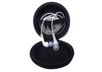 China Round Hard Headphone Carry Case Semi Waterproof Ballistic Nylon 1680D for sale