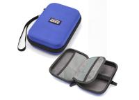 China Blue Nylon EVA Tool Case With Insert And Elastic Bands For Electronic Devices for sale