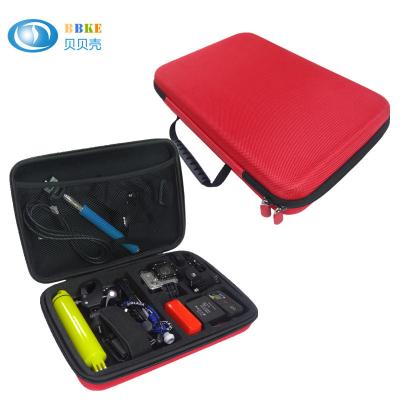 China Waterproof Red EVA Tool Case / Camera Hard Case With Zipper , 320x220x70mm for sale