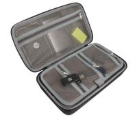 China Universal Hard Shell EVA Storage Case Carrying For Powerbank HDD In Black for sale
