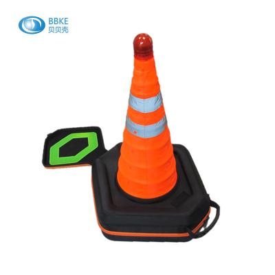China Emergency Rescue Kit EVA Tool Case For Vehicle / Retractable Reflective Cone Barrier Bag for sale