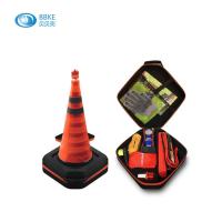 China Emergency Rescue Kit EVA Tool Case For Vehicle / Retractable Reflective Cone Barrier Bag for sale