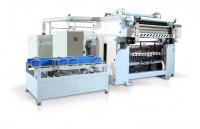 China Bottom Pull / V Fold Facial Tissue Folding Machine PLC Control Facial Tissue Production Line for sale