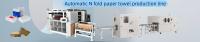 China N Fold Hand Towel Making Machine Glue Lamination Tissue Paper Production Line With 11kw Vacuum Pump for sale