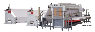 China Unwinding Stand Units 1 to 5 V Fold Facial Tissue Making Machine Featuring Steel To Steel or Steel To Rubber Embossing Unit for Tissue Production for sale