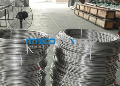 China ASTM A269 TP304 Stainless Steel Coiled Tubing Size 6.35mm x 1.65mm x 150m / coil for sale