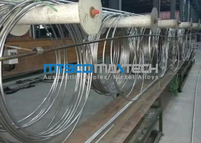 China TP304 9.53 x 0.71 x 172000 mm Coiled Stainless Tubing Mesh Belt Furnace Annealing for sale