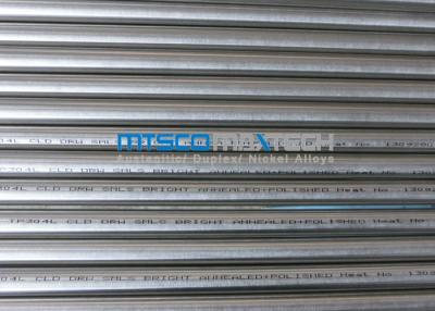 China TP304 / 1.4301 ASTM A269 Stainless Steel Round Tube 14 / 16 / 18SWG , PE End Cut for sale