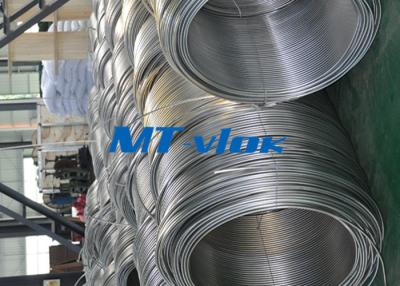 China 3 / 8 Inch ASTM A269 Small Diameter Stainless Steel Welded Super Long Coiled Steel Tubing for sale