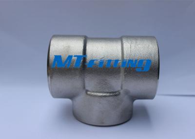 China ASME B16.11 F317L Stainless Steel Socket Welded Tee 3000LBS For Connection for sale