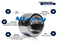 China Galcanized Forged High Pressure Pipe Fittings F304 / 304L 2 inch Stainless Steel Socket Welded Cap for sale