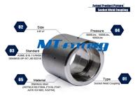 China ASTM A276 S31803 / S32750 NPS 1 / 8 inch- 4 inch Socket Welded Coupling for sale