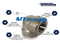 China ASTM A234 / A403 F316 / 316L Stainless Steel 90 Degree Elbow Forged Pipe Fittings for sale