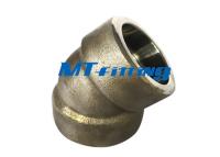 China ASTM A182 Forged High Pressure Pipe Fittings  F304 / 304L Welded SS Eblow for sale