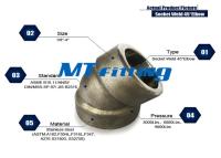 China ASME B16.11 F316H / 316L Forged High Pressure Pipe Fittings / Stainless Steel Elbow for sale