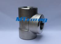 China ASME B16.11 F304L F316L Stainless Steel Socket Welded / Threaded Tee for sale