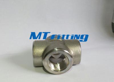 China ASTM A182 F317L Stainless Steel High Pressure Fitting Cross With Threaded End for sale