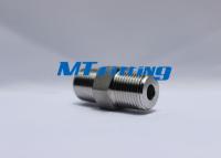 China ASTM A182 Forged High Pressure Pipe Fittings F304L / 316L Threaded Hex Nipple for sale