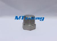 China A234 A403 Forged High Pressure Pipe Fittings , Stainless Steel Hex Head Plug Threaded End for sale