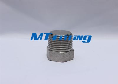 China A234 A403 Forged High Pressure Pipe Fittings , Stainless Steel Hex Head Plug Threaded End for sale