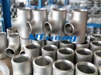 China Stainless Steel WP304L / 316L Butt Welded Flanges Pipe Fittings ASTM A815 Reducing Tee for sale