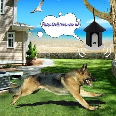 China Black 25khz Ultrasonic Bark Control Stop Barking Bird House for sale