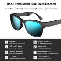 China 2018 New Fashion bluetooth sunglasses wireless headphones bone conduction glasses for sale