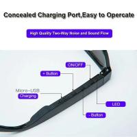 China 2018 New Fashion bluetooth sunglasses wireless headphones bone conduction glasses for sale