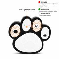 China Dog Paw Shape Ultrasonic Dog Bark Control Indoor Outdoor Deterrent Control Device for sale