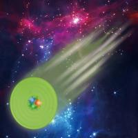 China EVA Material Stuffed Pet Toys Starry Sky Sound And Light Frisbee Pet Training for sale