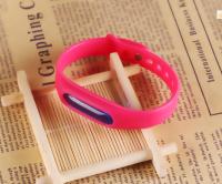 China Candy color personal ultrasonic mosquito repeller silicon mosquito repellent bracelet for sale