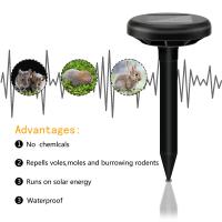 China Solar Powered Ultrasonic Rat Repellent Rodent Mouse Rat Pest Repeller for sale