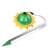 China Sun Flower Type ultrasonic rodent repeller Solar Power Pest Electronic Repeller for sale