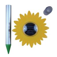 China Artificial flower solar ultrasonic mice repeller sonic wave durable anti snake device for sale