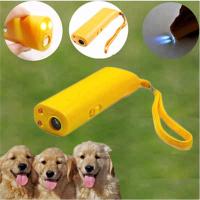 China LED Rechargeable Ultrasonic Dog Repellent Handheld Dog Deterrent to Stop Bark Device for sale