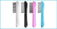 China Static Shock Children Proof Pet Flea Comb For Cats Dogs Long Standby Time for sale