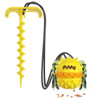 China Elastic Plastic Cute Pet Toys Outdoor Water Dog Chewing Ball for sale