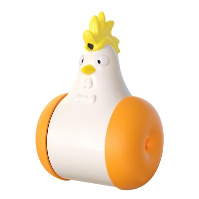 China Cute Chick Shape Voice Control Tumbler Laser Pet Cat Interactive Toy for sale