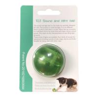 China Flashing Light ABS EVA Cute Pet Toys Interactive Rolling Ball Hollow Sound for sale