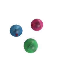 China Flashing Light ABS EVA Cute Pet Toys Interactive Rolling Ball Hollow Sound for sale