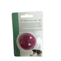 China Flashing Light ABS EVA Cute Pet Toys Interactive Rolling Ball Hollow Sound for sale