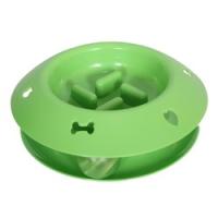 China Hot Selling Pet Food Container Slow Feeding Bowl Iq Treat Dog Toy Fun Feeder Interactive Dog cat Bowl for sale